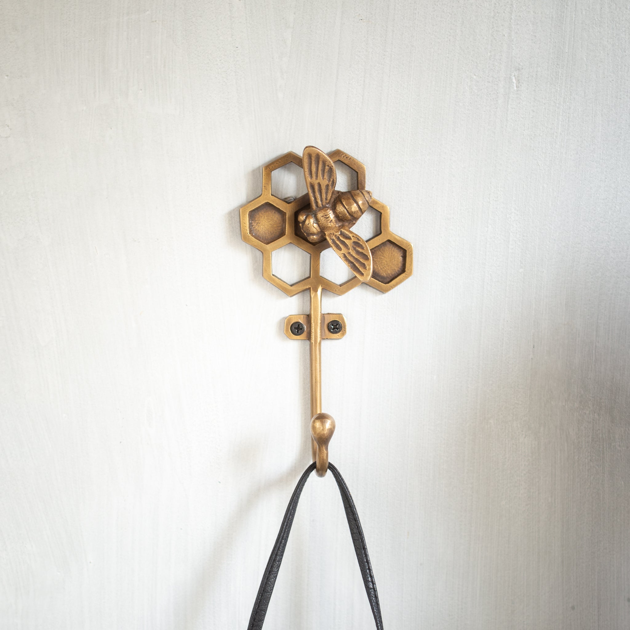Brass Bee Hook NZ | Coat Hook, Necklace Hook, Towel Hook