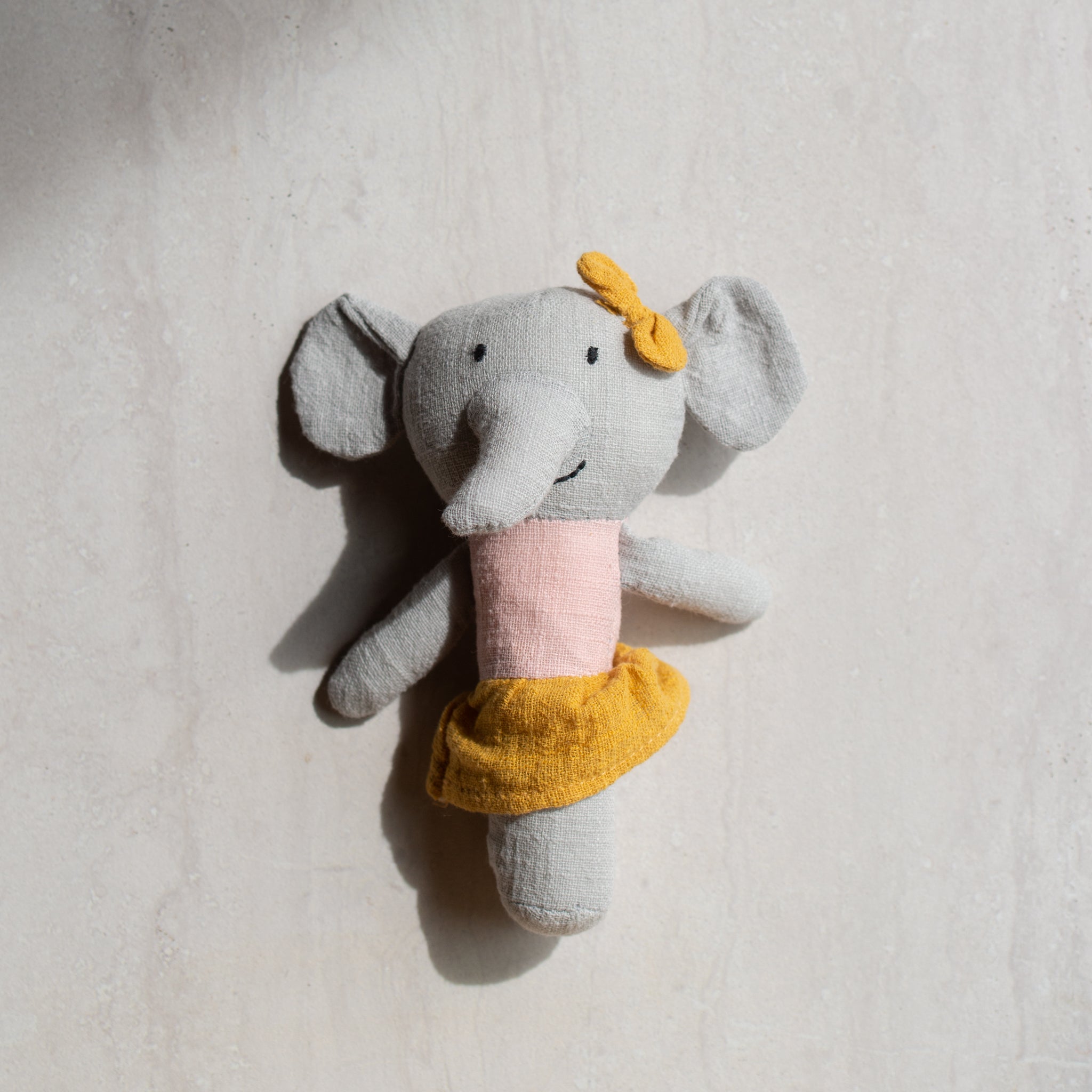 Soft Toy Rattle Effie Elephant | Folklore For Kids