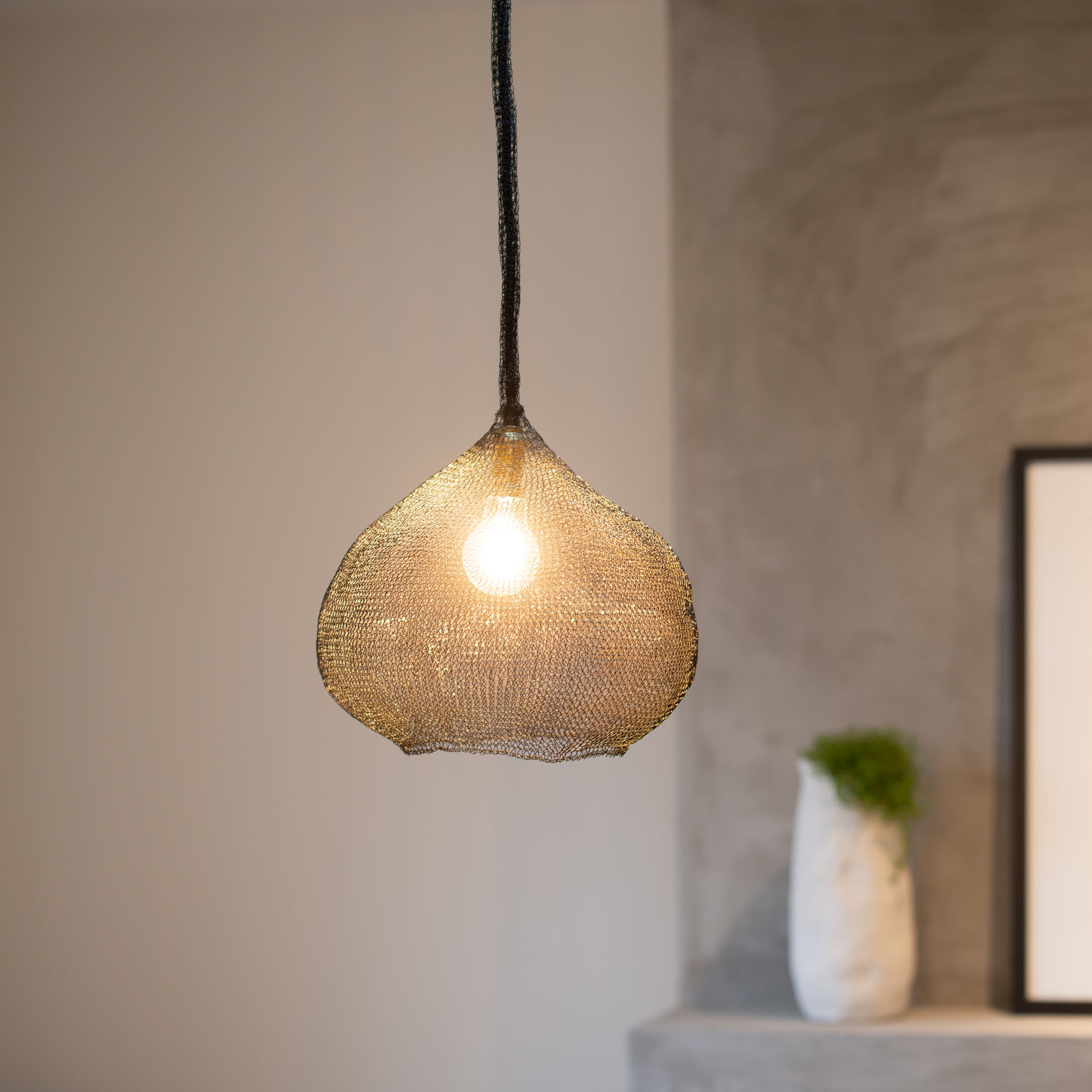 Hand Woven Wire Light Shade | Whimsy | Folklore Lighting NZ