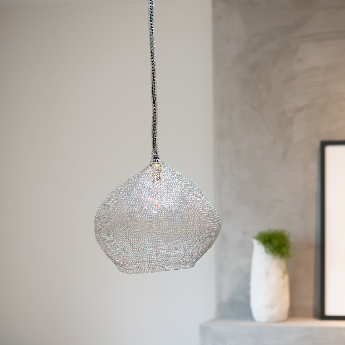 Hand Woven Wire Light Shade | Otto | Folklore Lighting NZ
