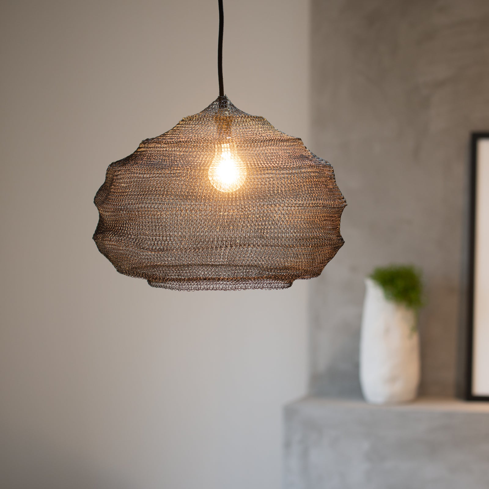 Hand Woven Wire Light Shade | Whimsy | Folklore Lighting NZ