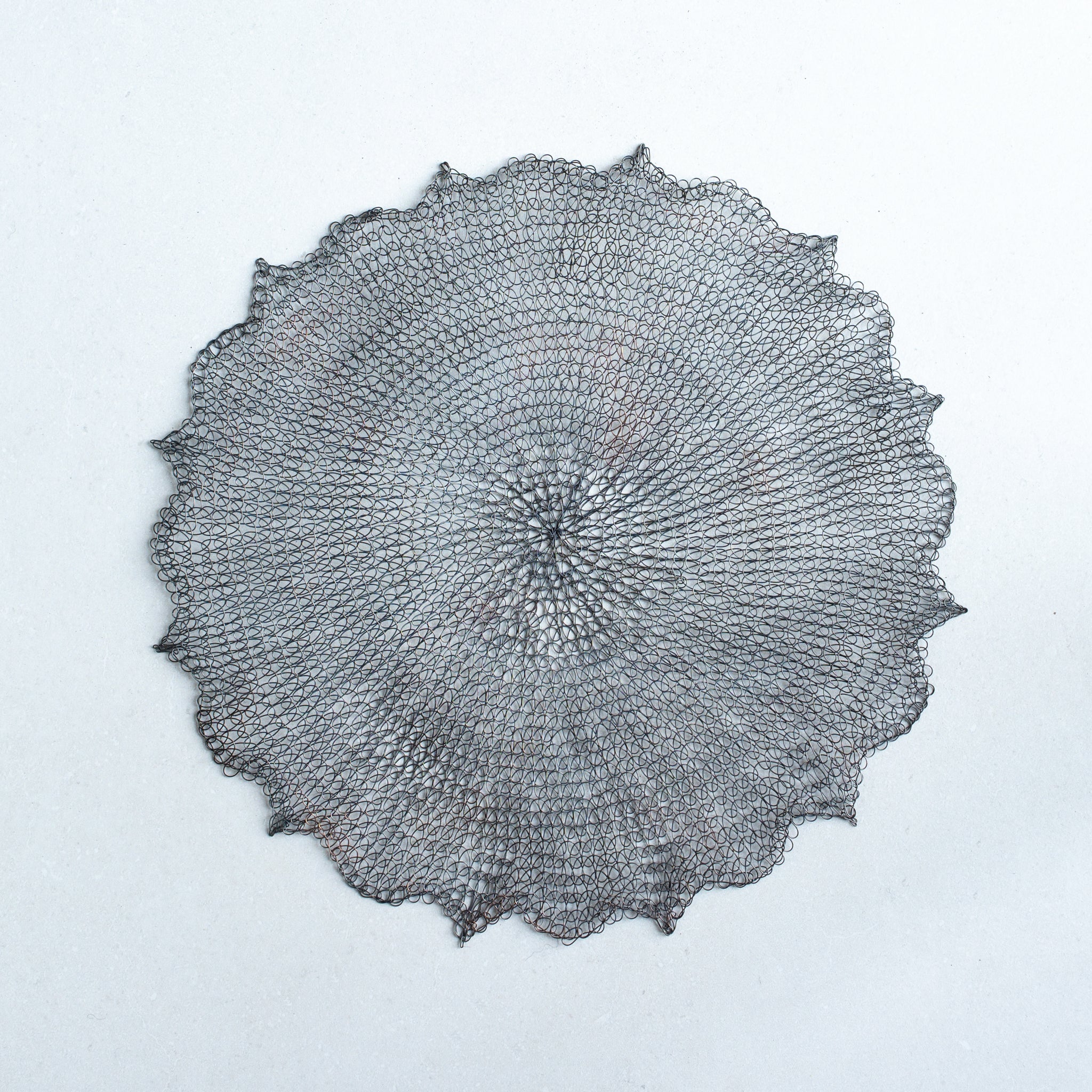 Hand Made Woven Wire Placemat NZ | Brass coloured | Folklore Store NZ