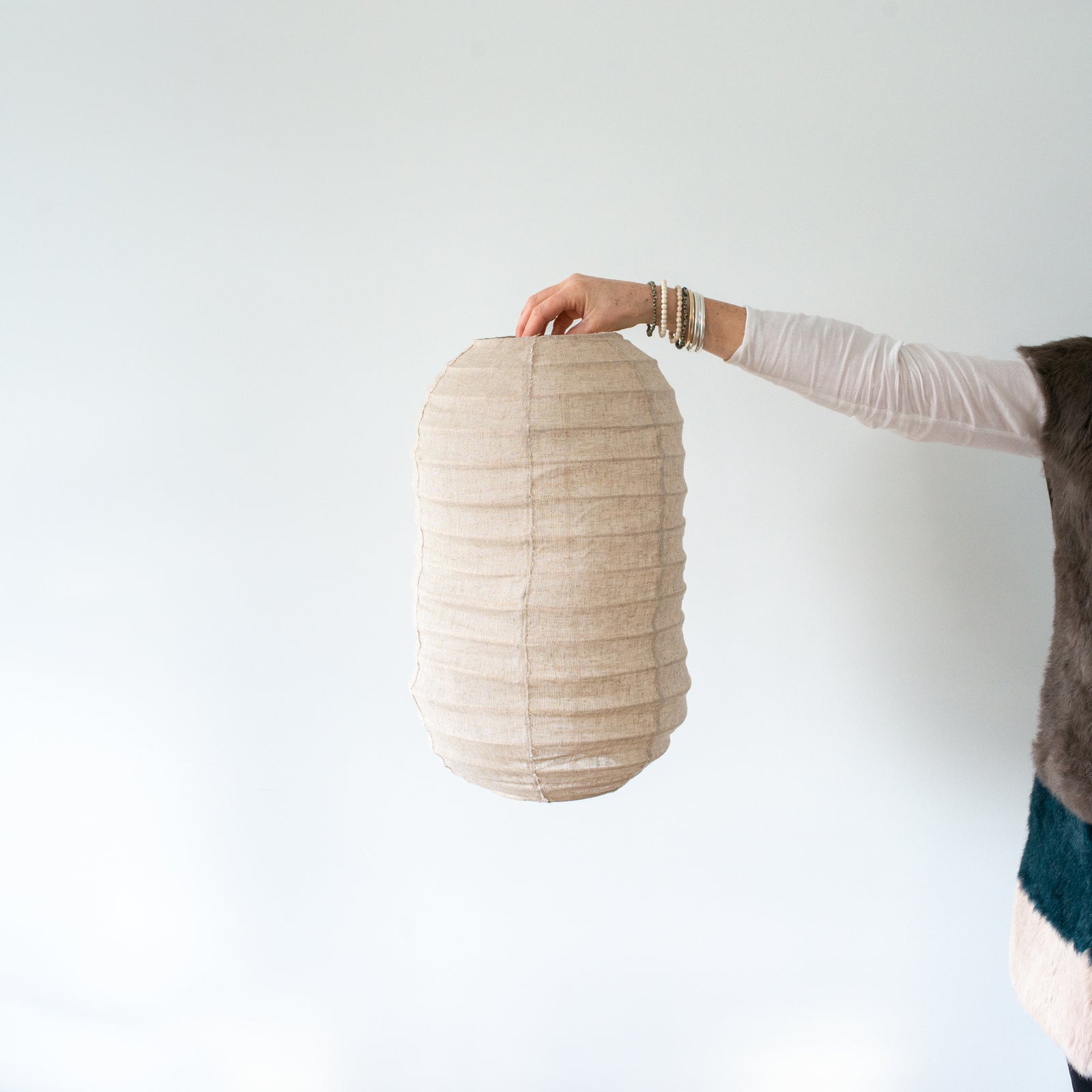 Linen Light Shade | Lanterna - 30cm | Natural