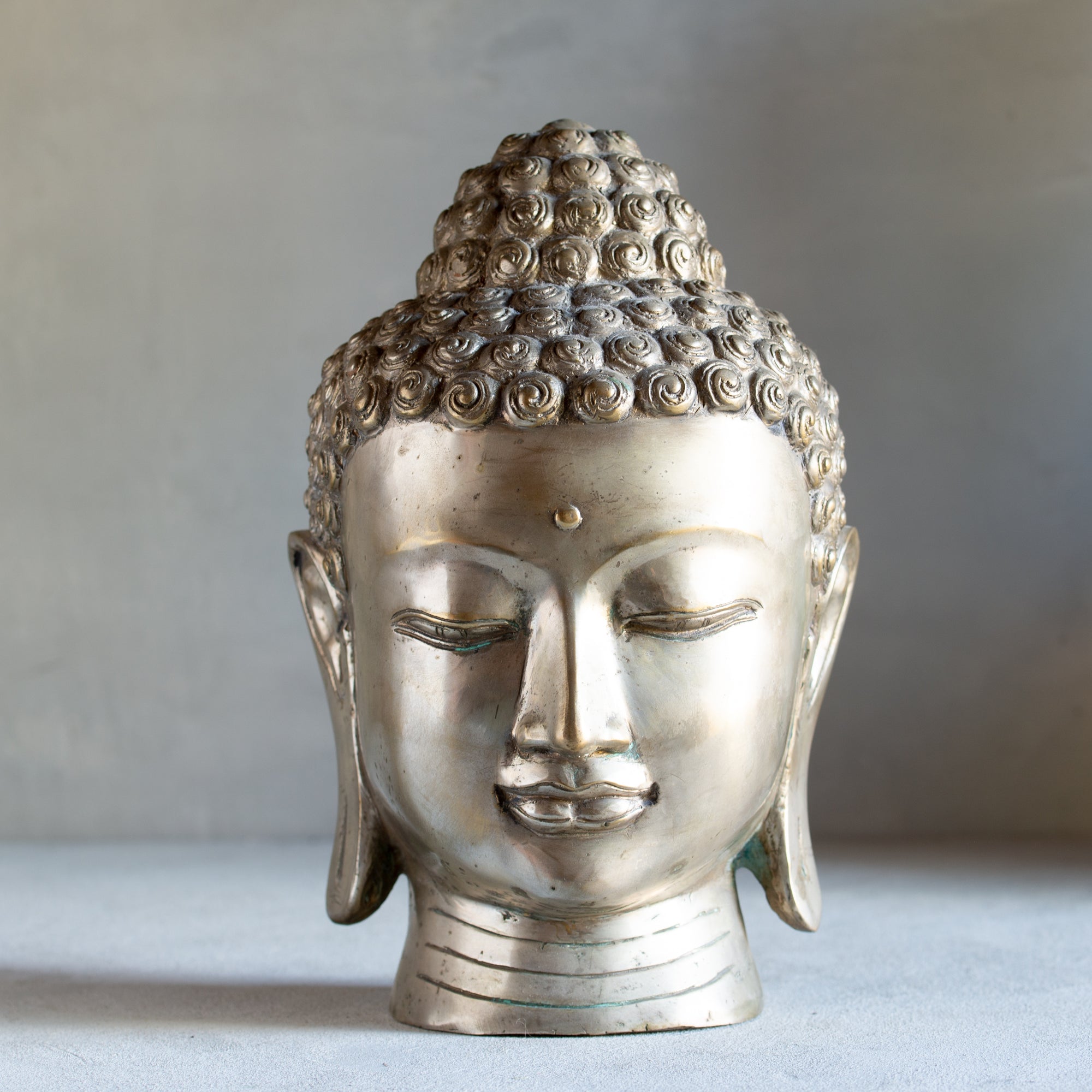 Small Bronze Buddha Sculpture | Antique Copper Finish