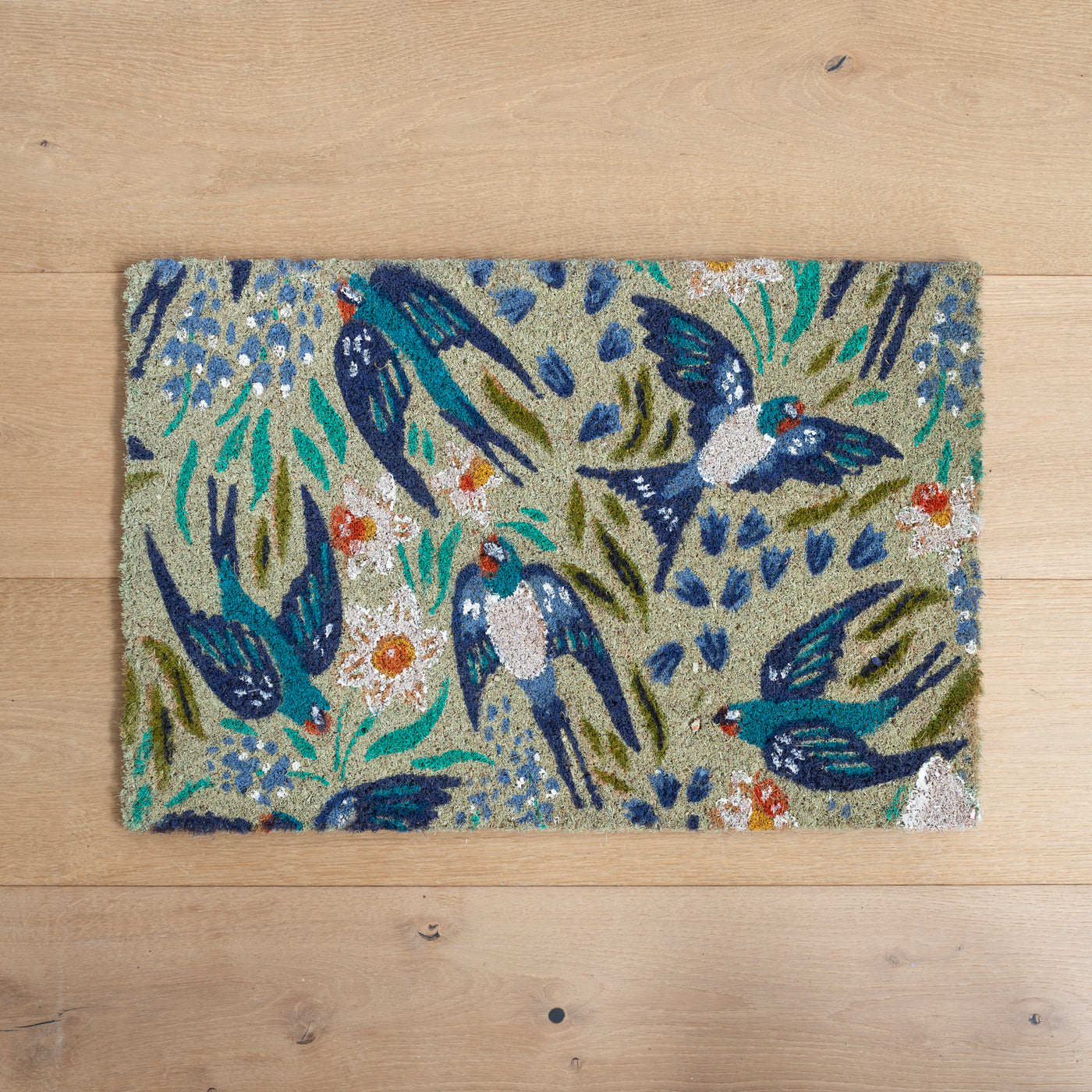 Coir Door Mat NZ | Bloom - Door Mat With Floral Pattern