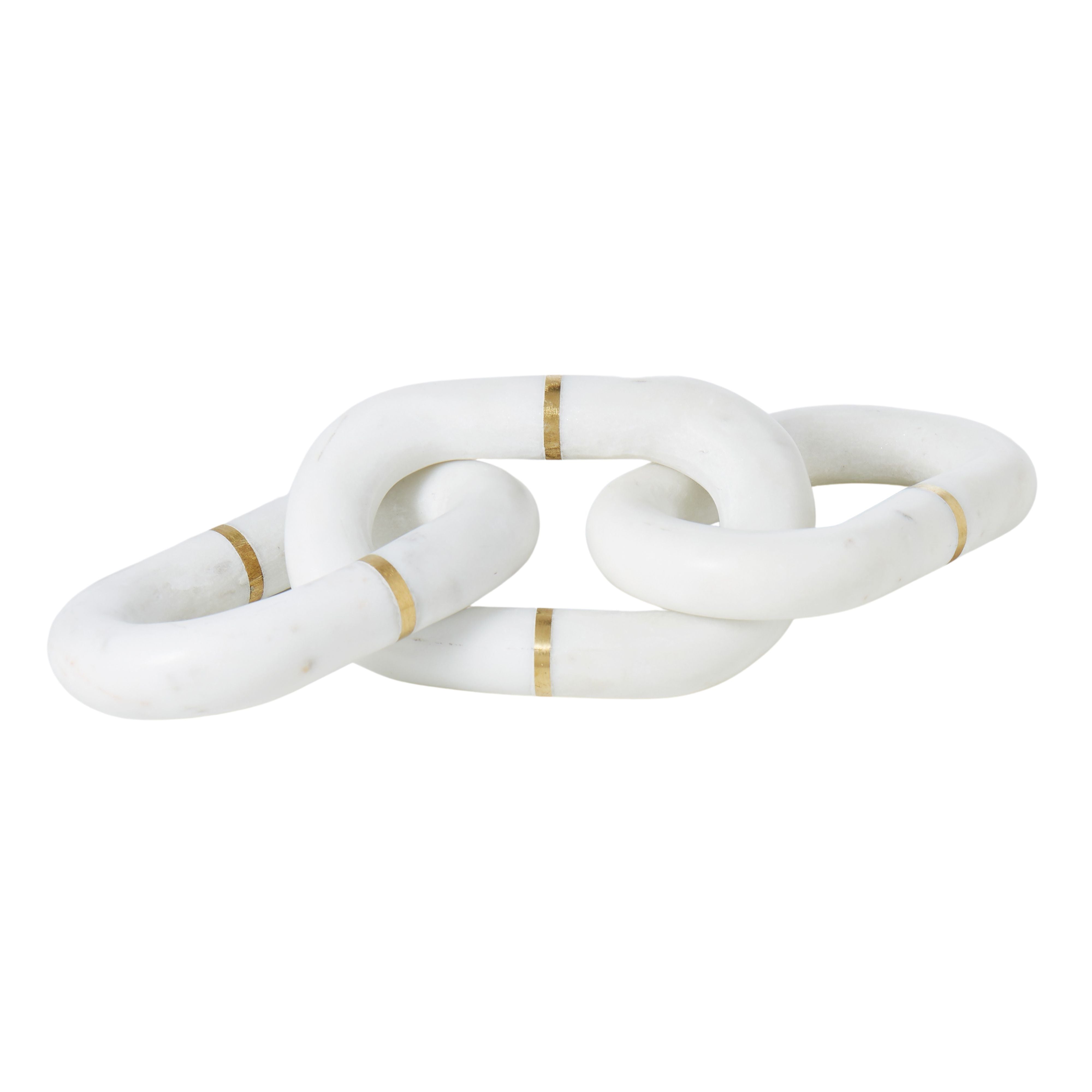 Marble Chain Sculpture | White – Folklore Store