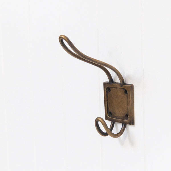 Brass Coat Hook NZ | ‘Double Wire’ Hook