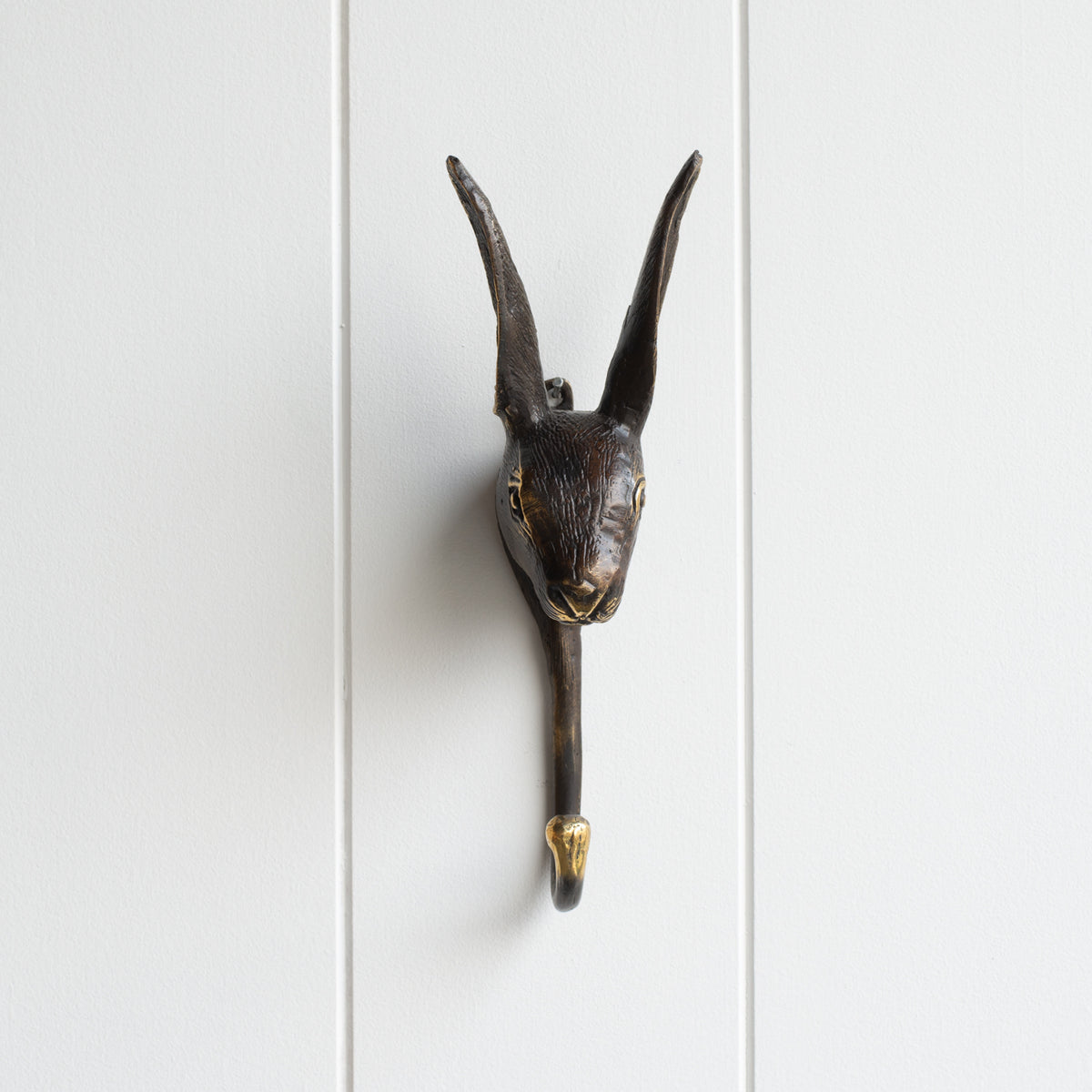 Bronze Hare Hook | Bronze Rabbit Coat Hook | Folklore Hardware