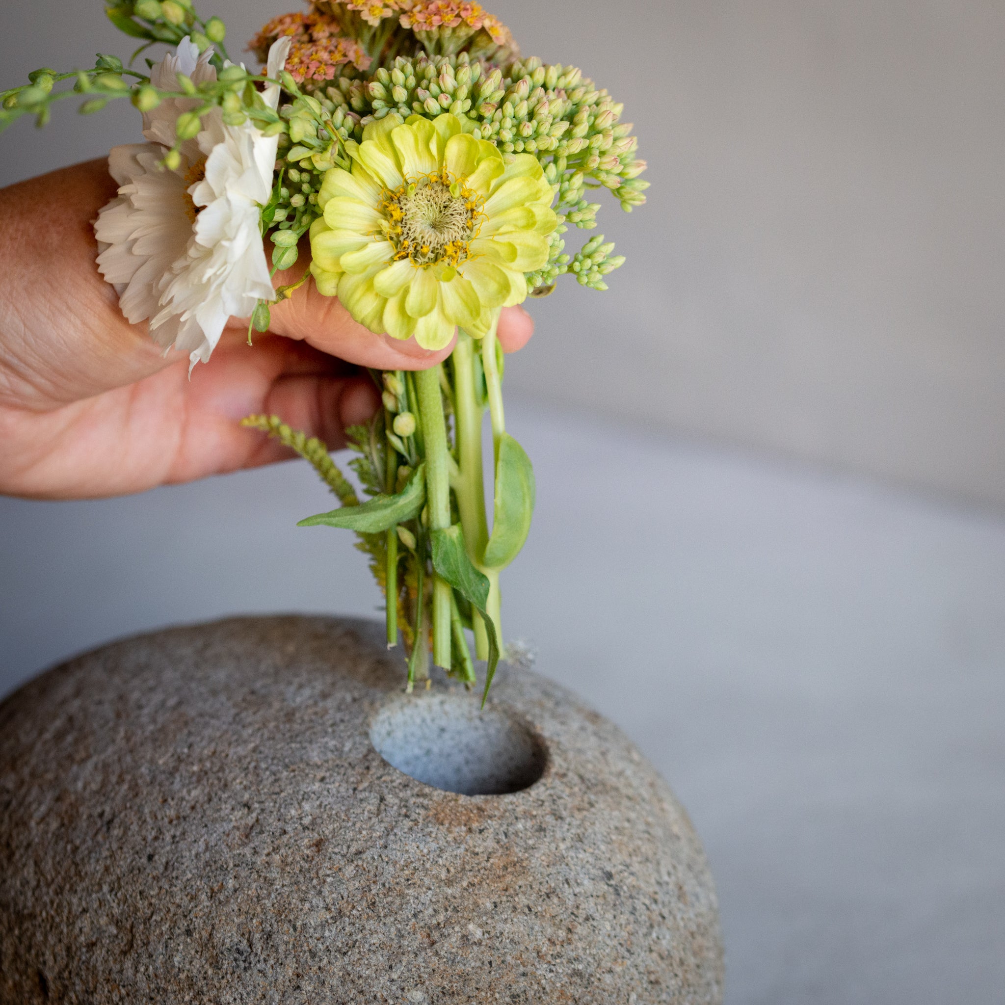 Stone Planter Pot - Hollow Rock Planter | Folklore Home Store NZ