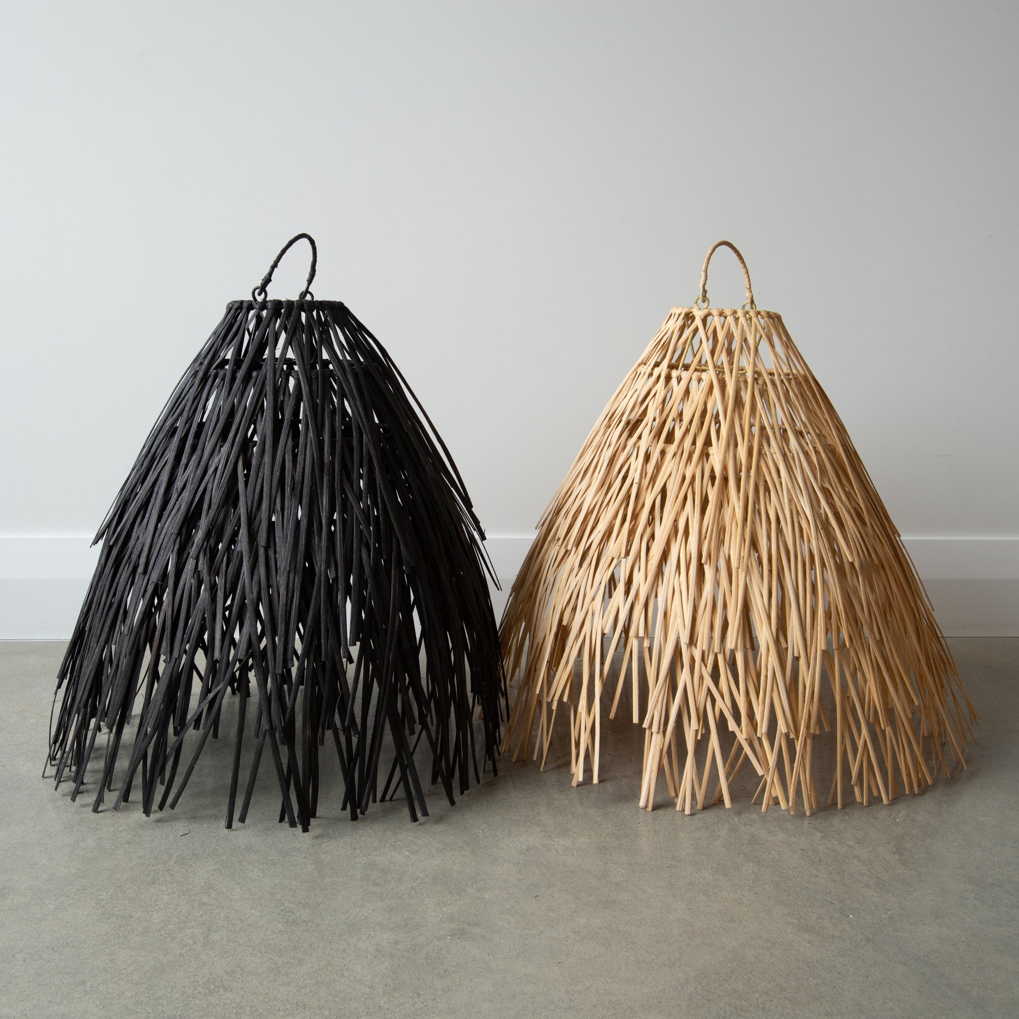 Shaggy Grass Pendant Light Shade NZ | Natural